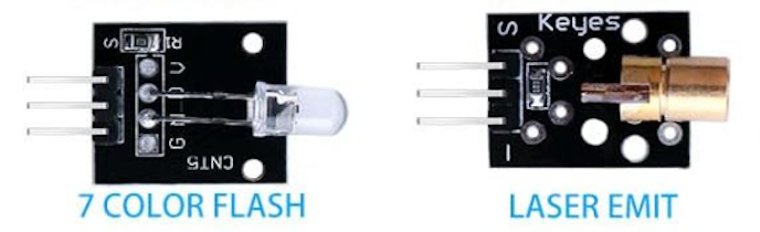 ARD-LIGHT KIT - ELEGOO - ARDUINO 7 COLOR FLASH & LASER