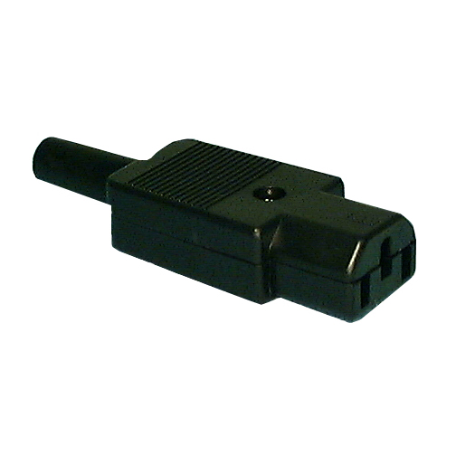 IN-LINE FEMALE IEC CONNECTOR 10A 250VAC